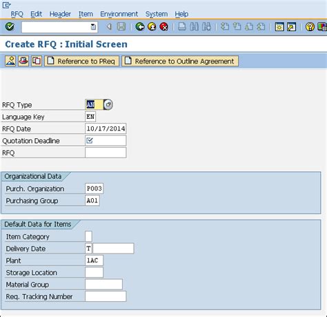 Sap Mm Request For Quotation