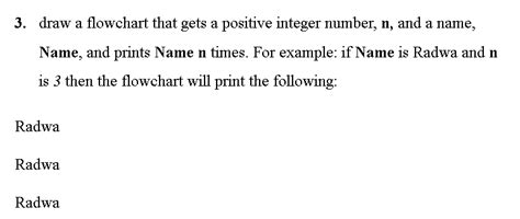 Solved 3 Draw A Flowchart That Gets A Positive Integer