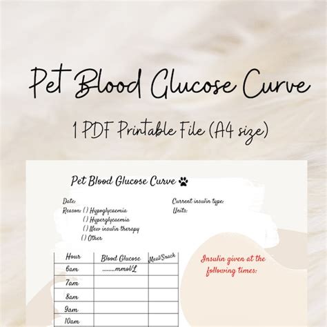 Blood Sugar Curve Etsy Australia