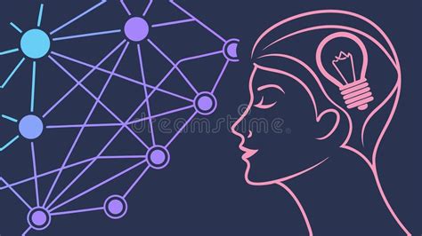 Brain With Network Nodes Neural Connections And Cognitive Science Mind Map Vector Design