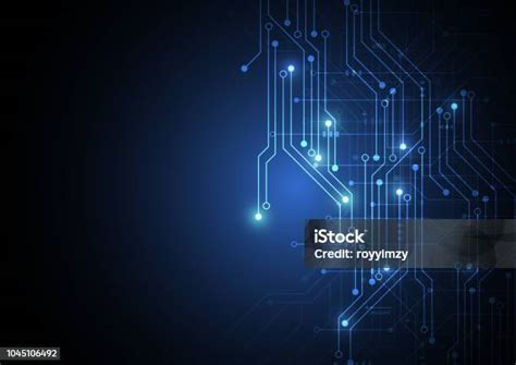 기술 회로 보드 텍스처와 추상적인 배경입니다 전자 마더보드 그림입니다 통신 및 공학 개념입니다 벡터 일러스트 레이 션 테크놀로지에 대한 스톡 벡터 아트 및 기타 이미지