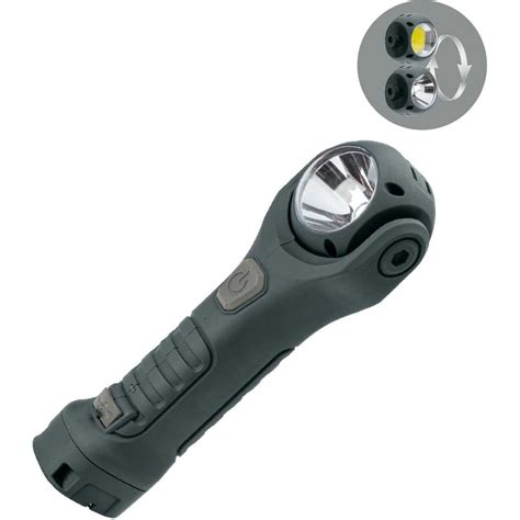 Рабочий автомобильный аккумуляторный фонарь КОСМОС 3Вт+4ВтCOB+красный ...