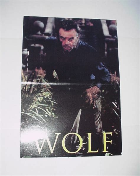 Wolf Poster Jack Nicholson Werewolf Horror Movie Bidrevolution