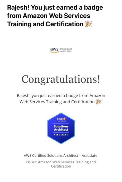 Aws Awssolutionsarchitect Awscertified Rajesh Prajapati