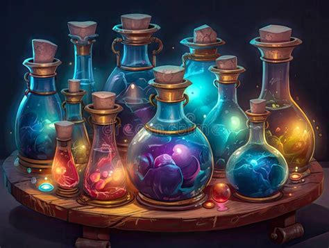 Fantasy Potion Illustration In Casual Game Style Stock Illustration