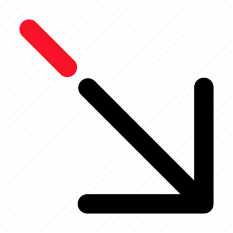Right, down, arrow, bottom, diagonal icon - Download on Iconfinder