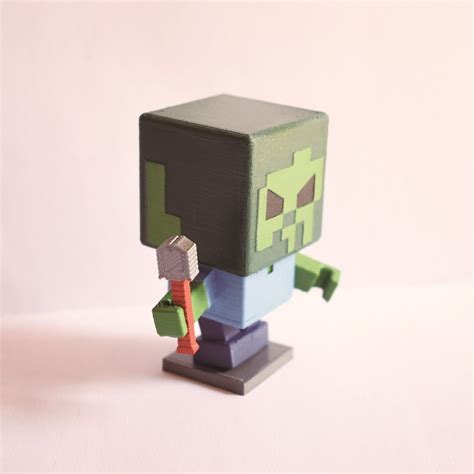Stl File Minecraft Zombie・3d Print Object To Download・cults