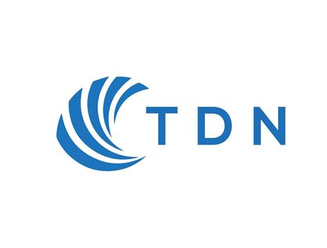 Tdn Letra Logo Diseño En Blanco Antecedentes Tdn Creativo Circulo