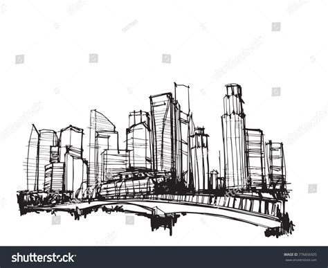 Free Hand Drawing Sketch Vector Panoramic 库存矢量图（免版税）776856505