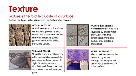 texture is the illusion of an actual texture at barbara fowler blog