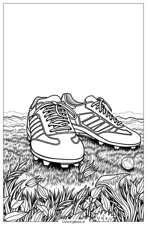 기본 축구 스파이크 색칠하기 페이지 무료 Pdfandpng 인쇄 가능