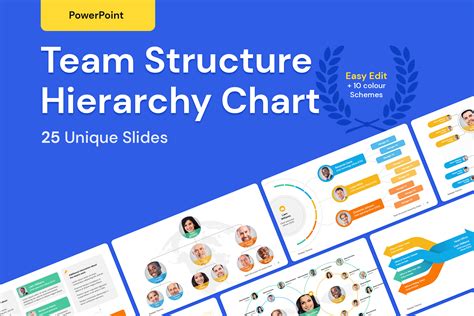 Team Structure Hierarchy Chart Powerpoint