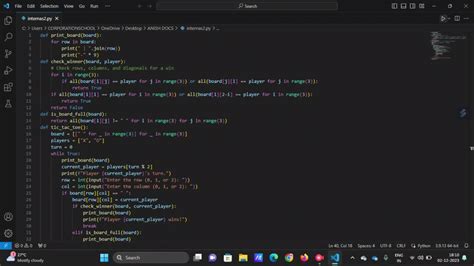 Internpe Internpeinternship Python Gaming Tictactoe Intern