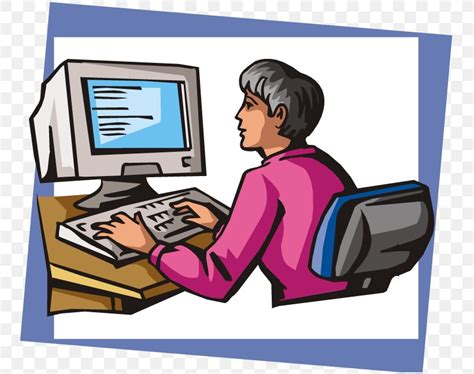 Computer Operator Data Entry Clerk Clip Art Png 750x648px Computer Operator Communication