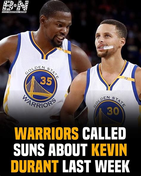 The Warriors reportedly called the Suns about Kevin Durant last week. The Suns made it very ...