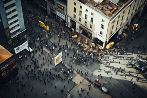 organized city demonstration generate ai