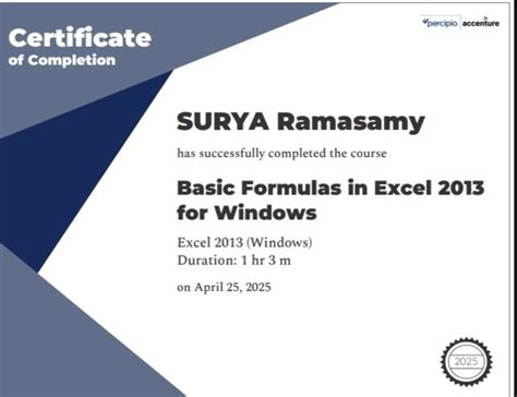 Excel Certification Continuouslearning Accenture Dataskills
