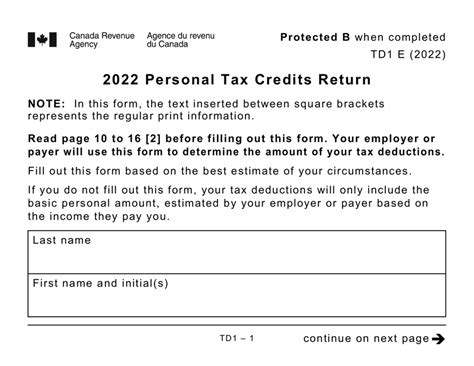 Form Td1 2022 Fill Out Sign Online And Download Printable Pdf