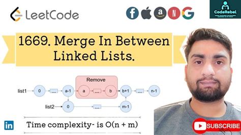 1699 Merge In Between Linked Lists Daily Leetcode Problemleetcode