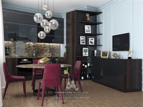 Дизайн 3 комнатной квартиры в ЖК «Донской Олимп Дизайн кухни