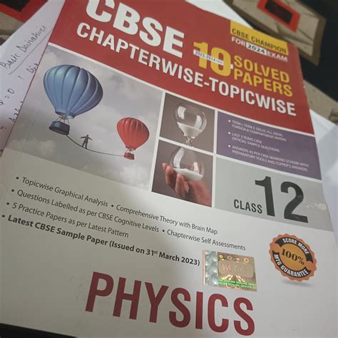 MTG CBSE Years Chapterwise Topicwise Solved Papers Class Physics Book CBSE Champion For