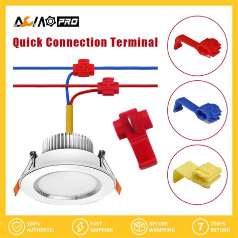 AumoPro Pcs Colour Quick Connection Terminal Break Free Splitter Clip Wire Splitter Peel