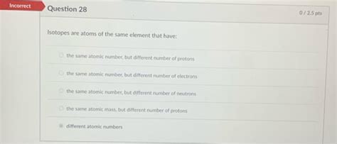 Solved Correct Question 27 The Smallest Particle Of An