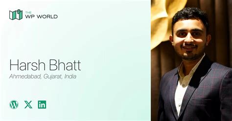 Harsh Bhatt — The Wp World