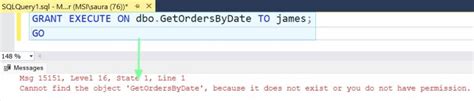 how to give permission to execute stored procedure in sql server sql