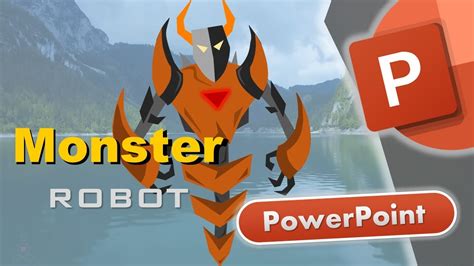 I Designed Robot Monster Characters From Hand Sketch On Powerpoint