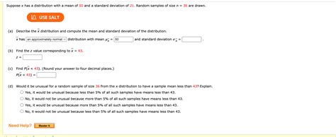 Solved Suppose X Has A Distribution With A Mean Of And A Chegg