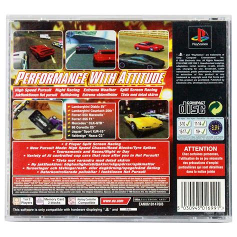 Need for Speed III: Hot Pursuit (PS1) - WTS Retro - Køb spillet her
