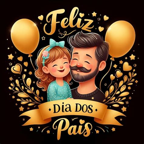 Feliz Dia Do Pai Feliz Dia Dos Pais Imagem Premium Gerada Com Ia