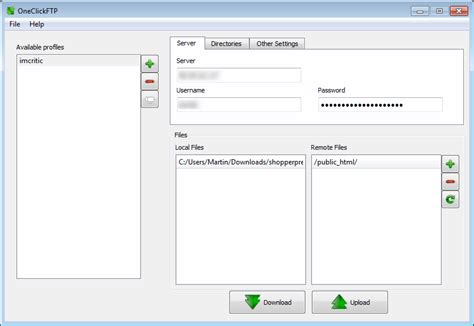 One Click Ftp Create Ftp Server Transfer Profiles Ghacks Tech News