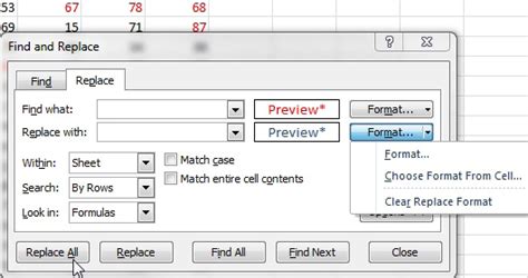 Excel Change All Red Font Cells To Blue Font Excel Articles