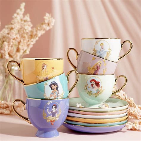 Disney Princess Tea Cup And Saucer Belle Mad Hatter Tea Shop