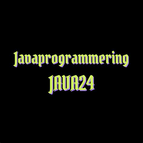 Java24 Javaprogrammering I Ett Sammanhang Klarr