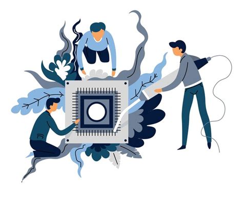 Premium Vector Artificial Intelligence Creation Microscheme Soldering