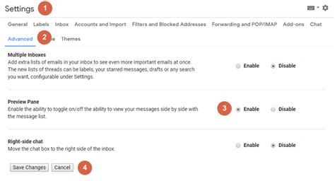 Enable Email Preview Pane In Gmail Add Reading Pane In Gmail