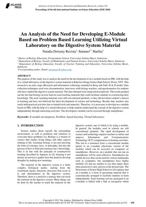 pdf an analysis of the need for developing e module based on problem