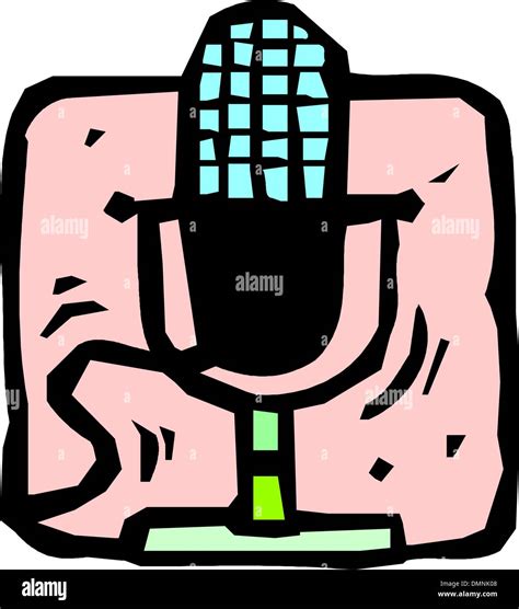 Vintage Microphone Stock Vector Images Alamy