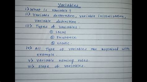 Variables Variables In Java What Is Variable Types Of Variables