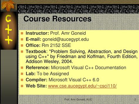 Ppt Csce 110 Programming Fundamentals With C Powerpoint