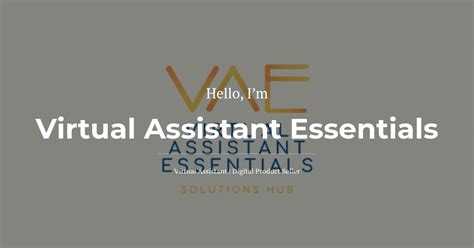 Virtual Assistant Essentials