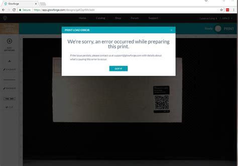 unable to print founders ruler page 2 community support glowforge