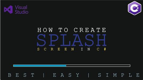 HOW TO CREATE SPLASH SCREEN IN C C SIMPLE SPLASH SCREEN LOADING SCREEN C Project YouTube