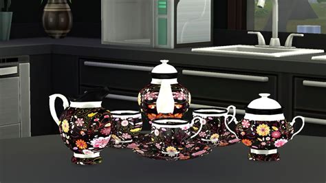 Sims4britishcc — Sims 4 Classic Themed Functional Tea Set