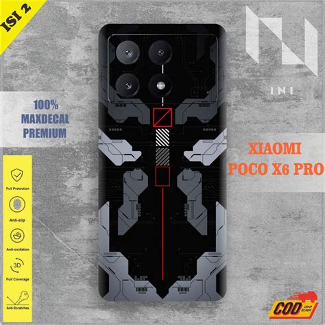Jual Isi 2 Xiaomi Poco X6 Pro Garskin Stiker Case Premium Bebas Custom Gambar Apapun COD