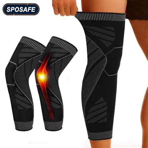 Manchons De Compression Complets Pour Les Jambes Genouill Res De Sport
