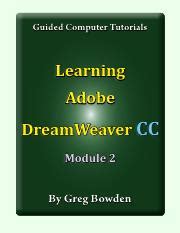 Learning Adobe DreamWeaver CC Module CSS Page Layouts Course Hero